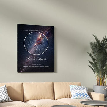 Tablou Harta Stelelor Personalizat Magic Sky - TabloPrint